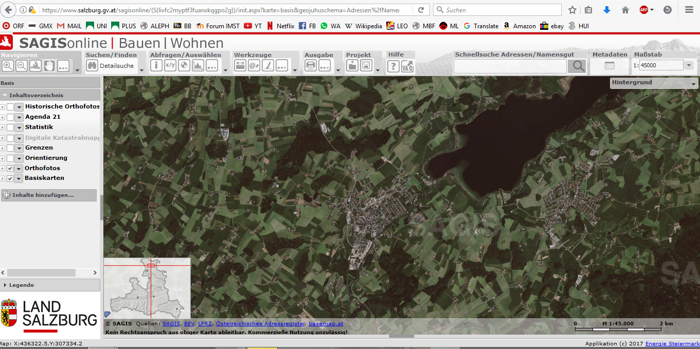 KendlbacherPh: Screenshots SAGIS Seekirchen Aktuell | GWB